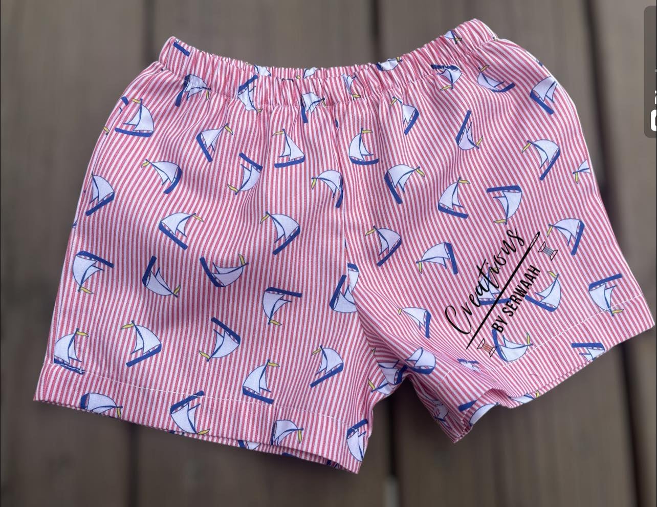 Sail boat shorts | CreationsbySerwaah